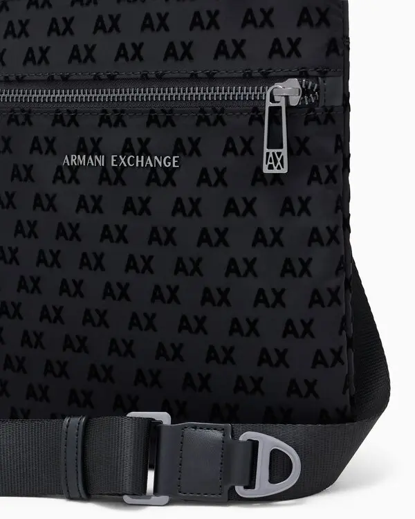 Armani Exchange Flat Crossbody Messenger Bag