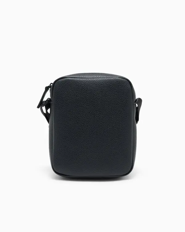 Armani Exchange Textured Crossbody Bag With An Embossed Logo On The Flap