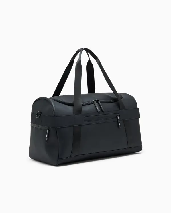Armani Exchange Duffle Bag In Coated Fabric