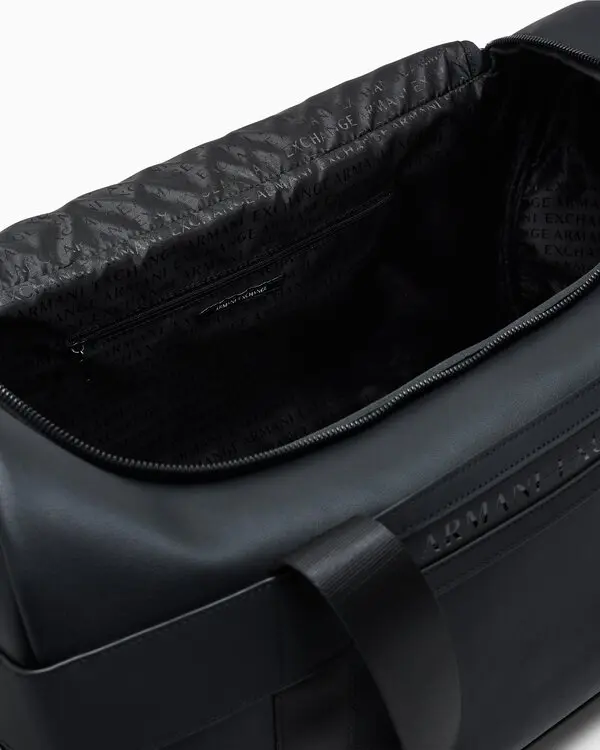 Armani Exchange Duffle Bag In Coated Fabric