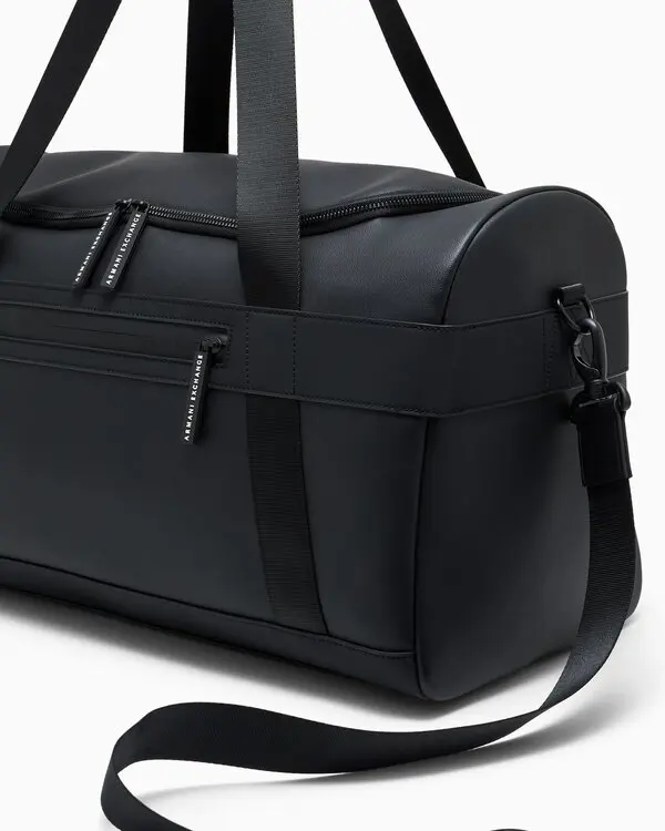 Armani Exchange Duffle Bag In Coated Fabric