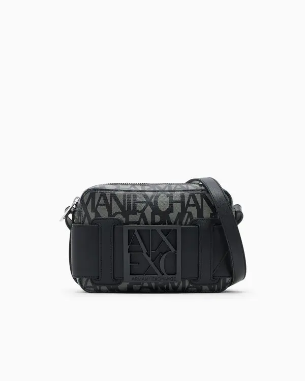 Armani Exchange Monogram Cotton Messenger Bag