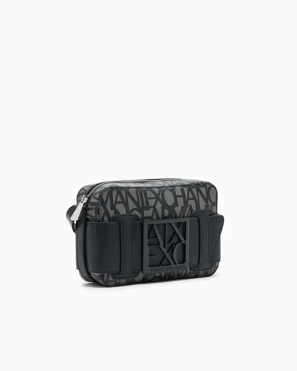 Armani Exchange Monogram Cotton Messenger Bag