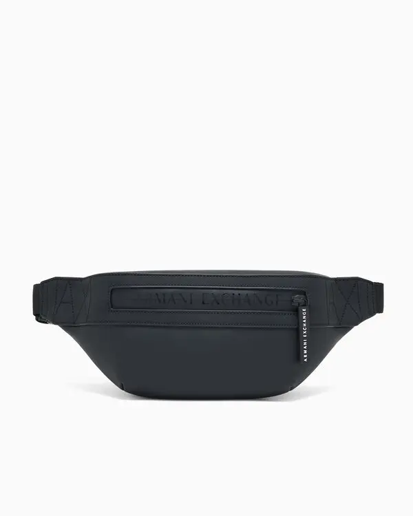 Armani Exchange Waist Bag In Coated Fabric
