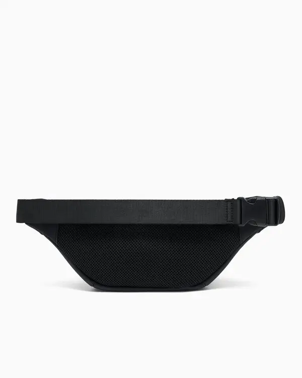 Armani Exchange Waist Bag In Coated Fabric
