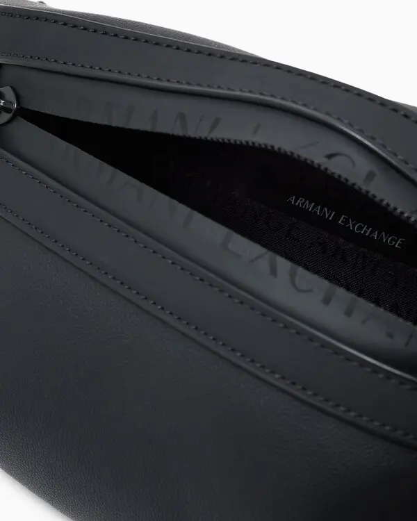 Armani Exchange Waist Bag In Coated Fabric