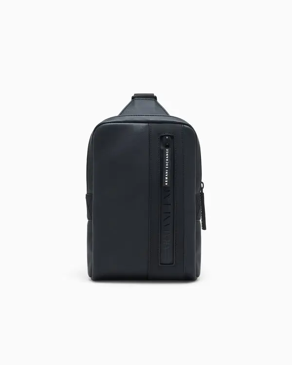 Armani Exchange Bodypack Backpack In Coated Fabric