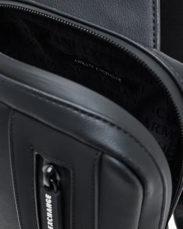 Armani Exchange Bodypack Backpack In Coated Fabric
