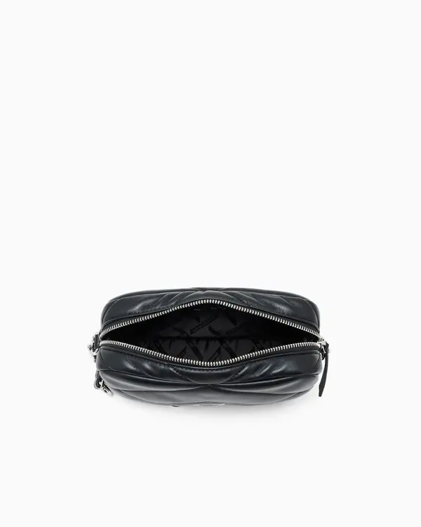 Armani Exchange Camera Case Messenger Bag With Outer Coating And Padding