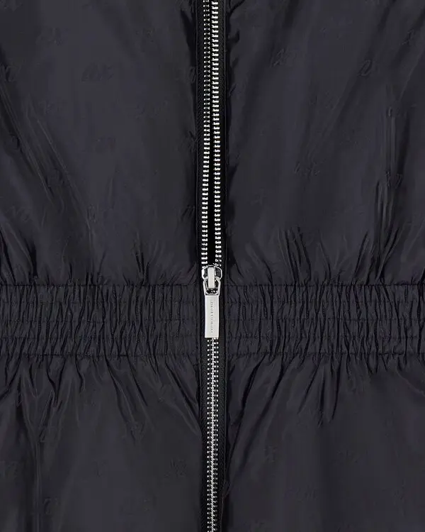 Armani Exchange Sleeveless Jacket In Recycled Nylon Jacquard