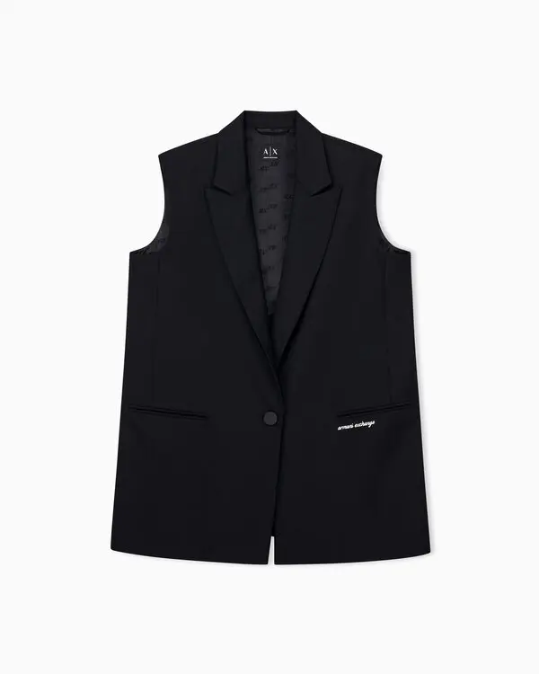 Armani Exchange Regular Fit Waistcoat Fabric Blend