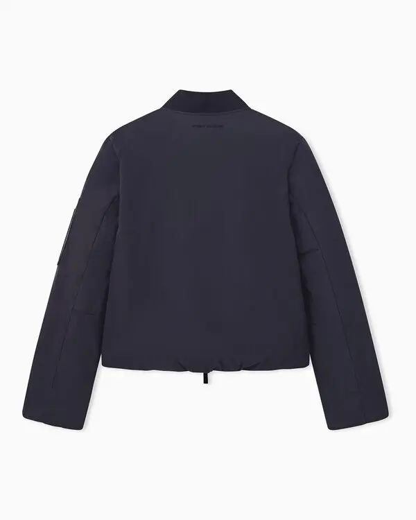 Armani Exchange Blouson Jacket In Nylon With Peach Effect
