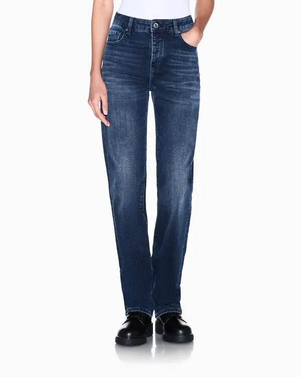Armani Exchange Slim Fit 5 Pockets Pant In Denim Stretch