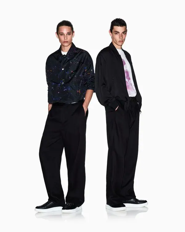 Armani Exchange Oxford Lyocell Trousers