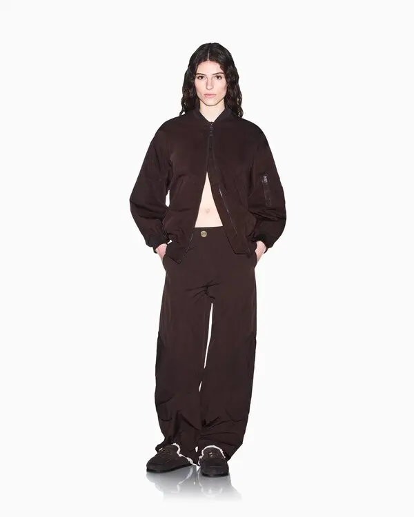 Armani Exchange Oversized Blouson Jacket In Nylon Twill