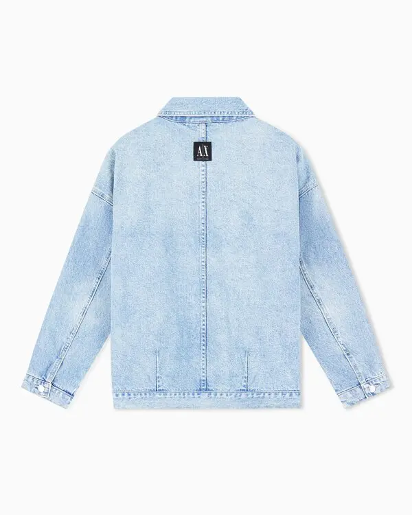 Armani Exchange Used Effect Denim Jacket