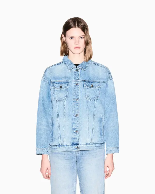 Armani Exchange Used Effect Denim Jacket