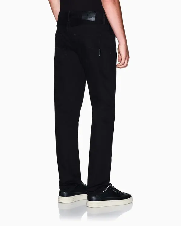 Armani Exchange Comfort Slim Straight-leg Stretch Denim Jeans