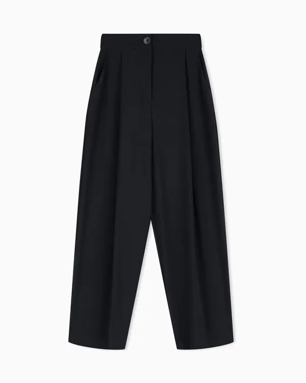 Armani Exchange Asv Fabric Pleated Trousers