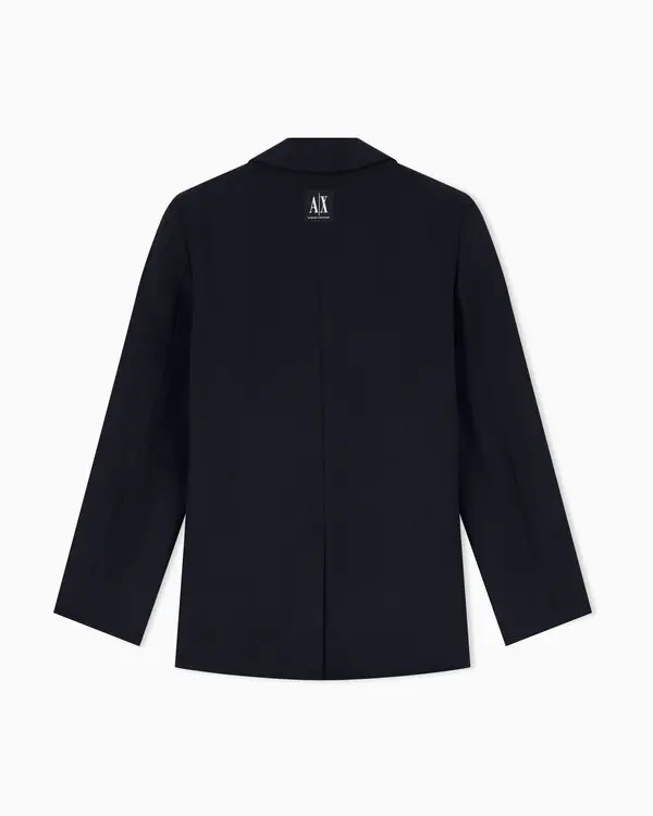 Armani Exchange Single-breasted Oversized Jacket With One Button