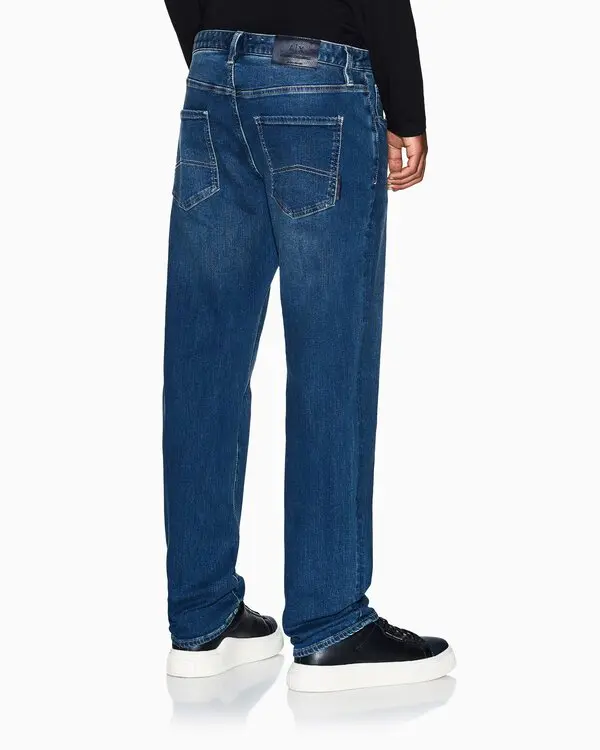 Armani Exchange Denim Jeans With A Straight Leg And Five Pockets Essential