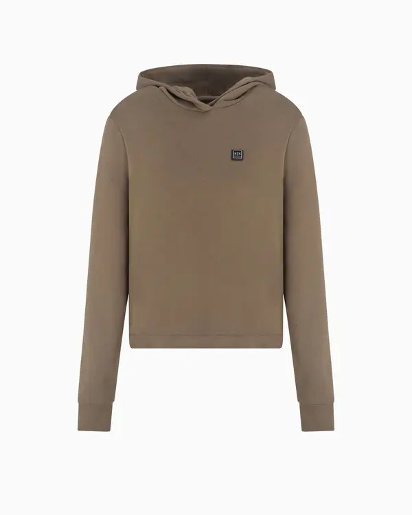 Armani Exchange Asv Organic Cotton Blend Hoodie - Brown