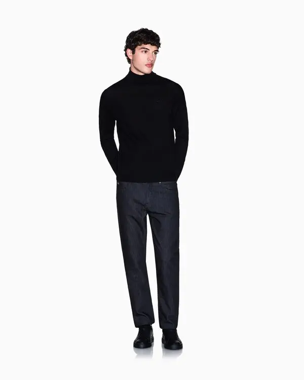 Armani Exchange Slim-fit Five-pocket Jeans In Stretch Denim Essential