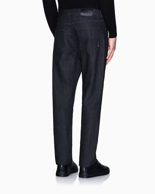 Armani Exchange Slim-fit Five-pocket Jeans In Stretch Denim Essential