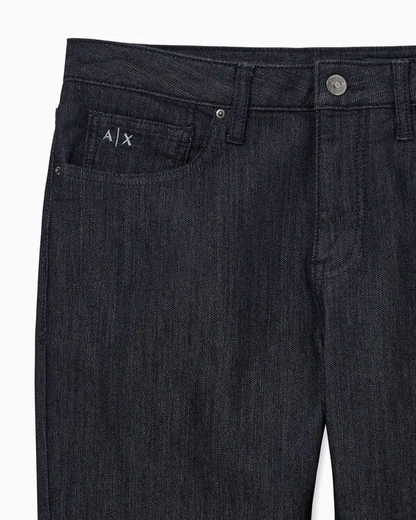 Armani Exchange Slim-fit Five-pocket Jeans In Stretch Denim Essential