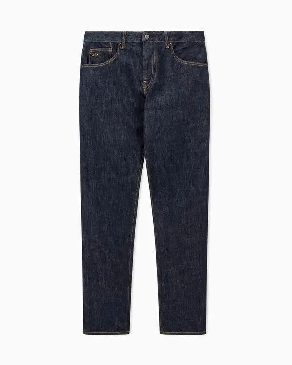 Armani Exchange Icon Stretch Cotton Slim Fit Jeans - Blue