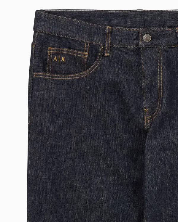 Armani Exchange Icon Stretch Cotton Slim Fit Jeans - Blue
