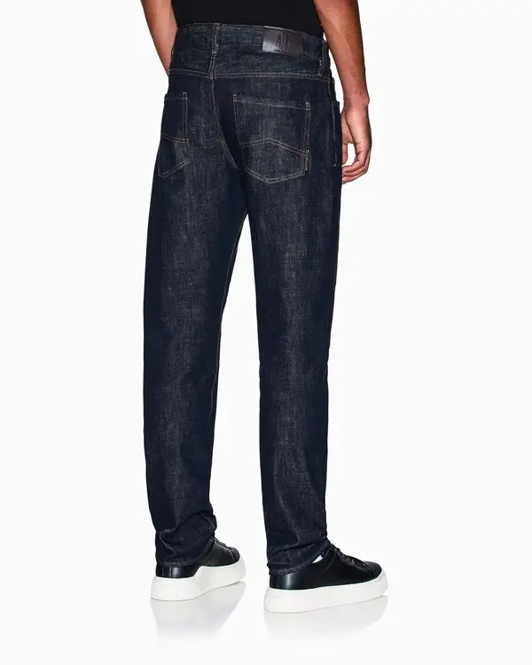 Armani Exchange Icon Stretch Cotton Slim Fit Jeans - Blue