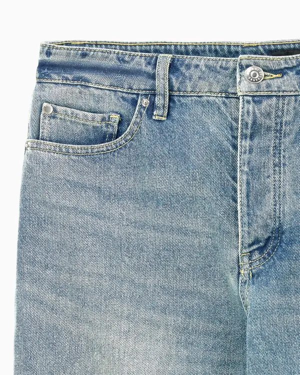 Armani Exchange High-waisted Carrot Fit Rigid Denim Jeans
