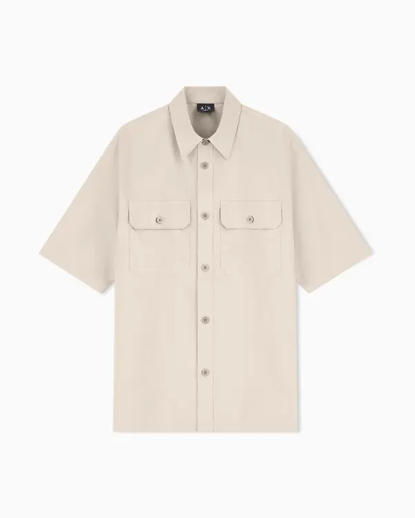 Armani Exchange Casual Cotton Poplin Shirt