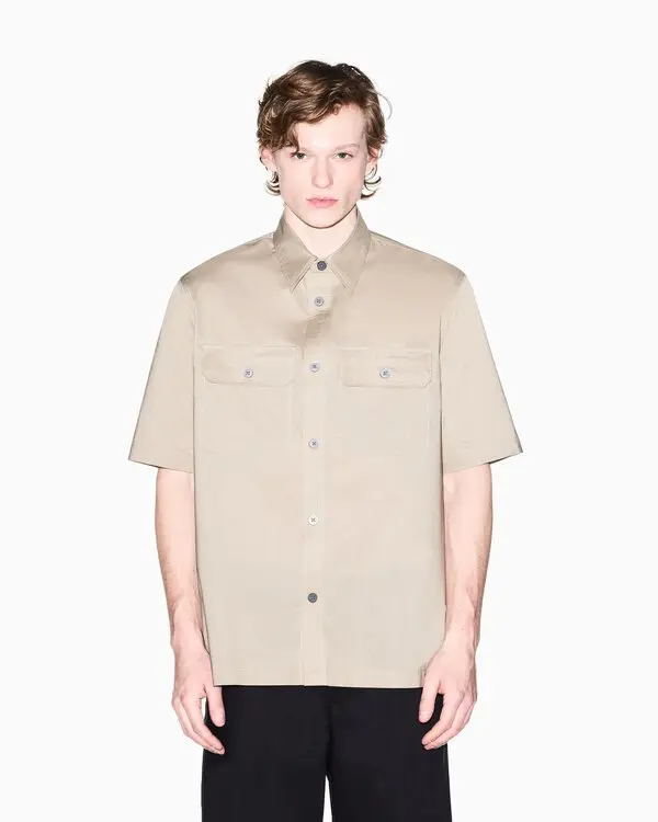 Armani Exchange Casual Cotton Poplin Shirt