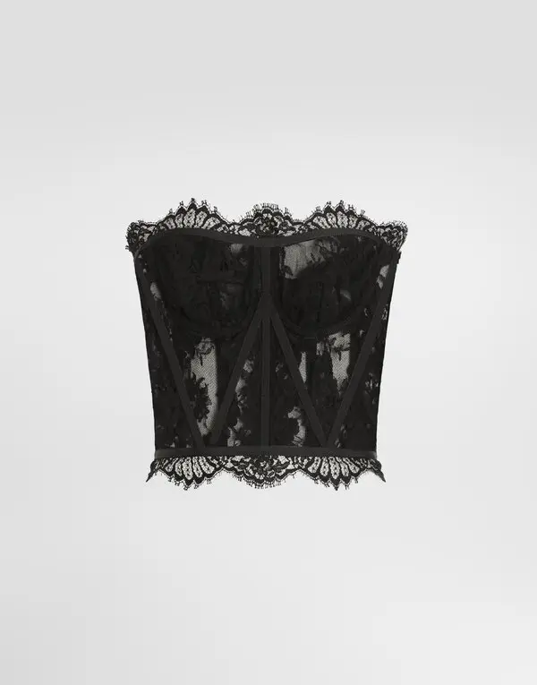 Dolce & Gabbana Lace Bustier Shirts And Tops Lace