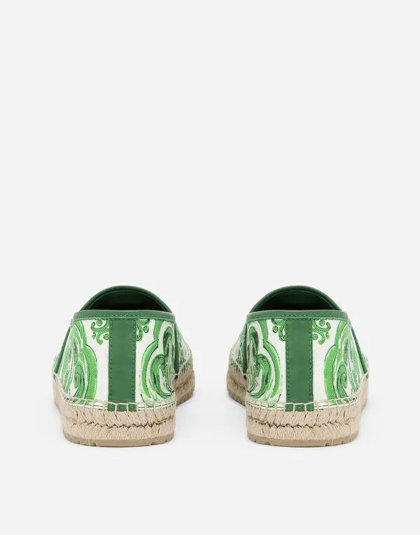 Dolce & Gabbana Majolica Canvas Espadrilles