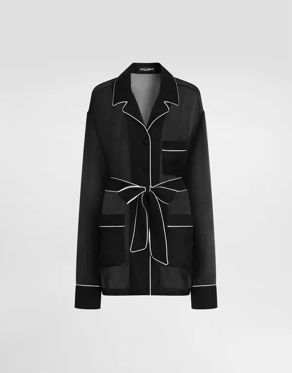 Dolce & Gabbana Chiffon Vanity Shirt Shirts And Tops Silk - Black