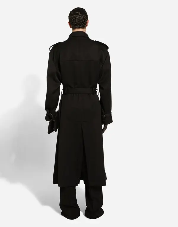 Dolce & Gabbana Double-breasted Wool Trench Coat Coats And Jackets