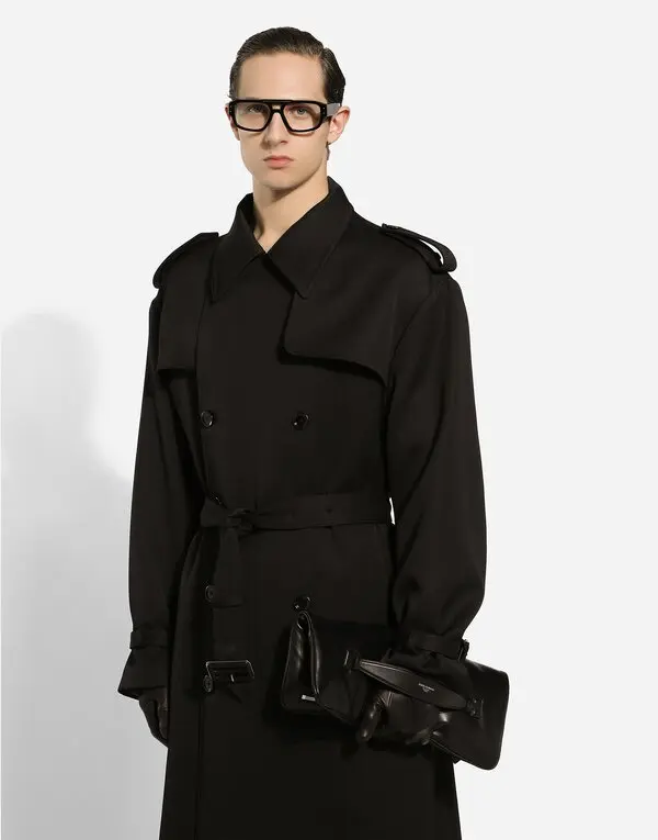 Dolce & Gabbana Double-breasted Wool Trench Coat Coats And Jackets