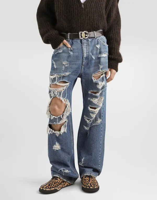 Dolce & Gabbana Denim Trousers - Multicolor