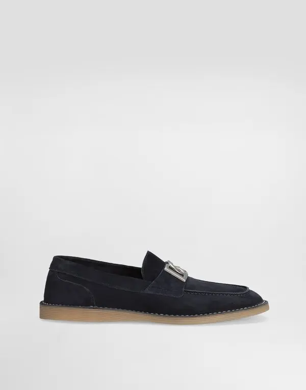 Dolce & Gabbana Suede Loafers Driver Shoes And Loafers - Blue