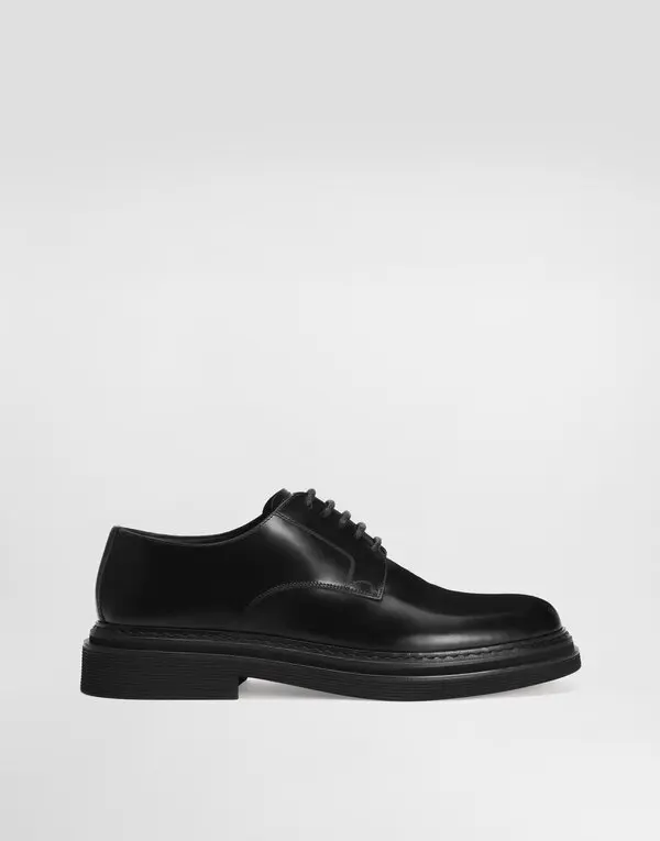 Dolce & Gabbana Brushed Calfskin Derby Lace-ups Leather