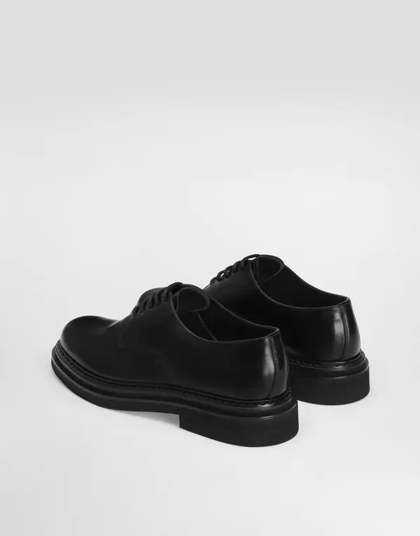 Dolce & Gabbana Brushed Calfskin Derby Lace-ups Leather