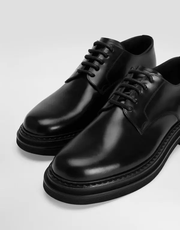 Dolce & Gabbana Brushed Calfskin Derby Lace-ups Leather