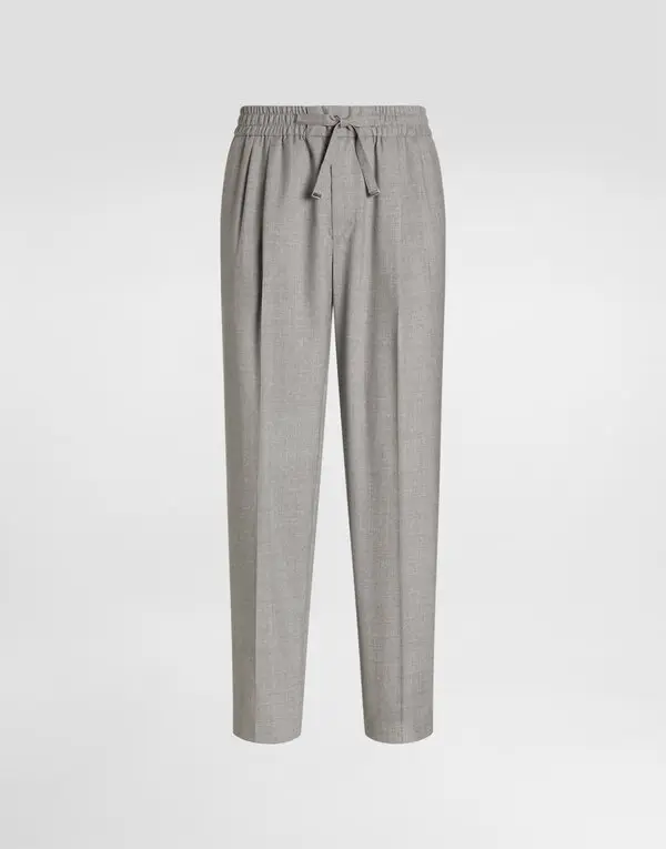 Dolce & Gabbana Wool Jogging Trousers - Grey