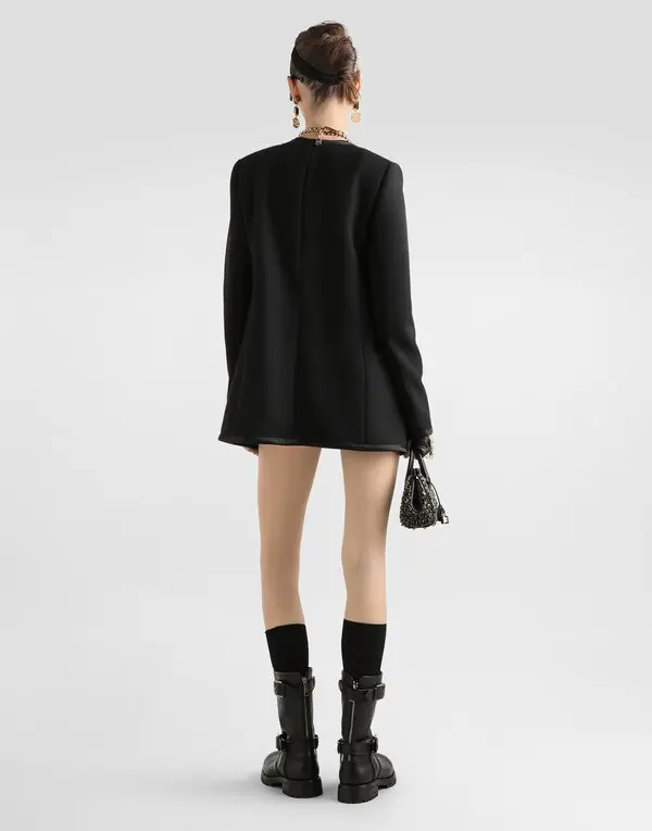 Dolce & Gabbana Single-breasted Jacket In Double Crêpe Blazers