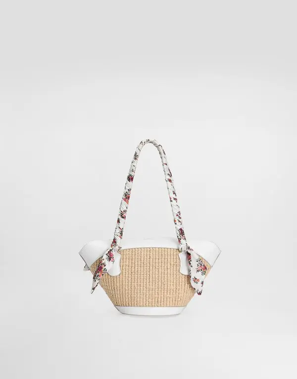 Dolce & Gabbana Capri Coffa Bag In Raffia Tote Bags