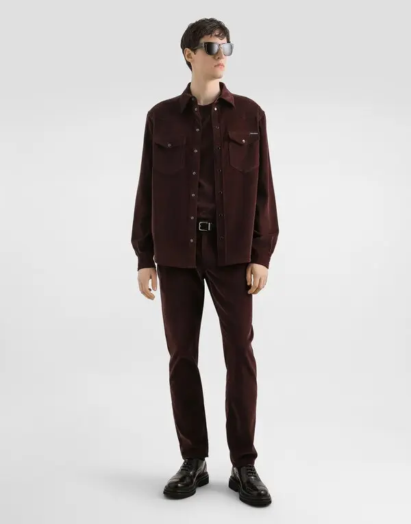 Dolce & Gabbana Fine-wale Corduroy Shirt Shirts