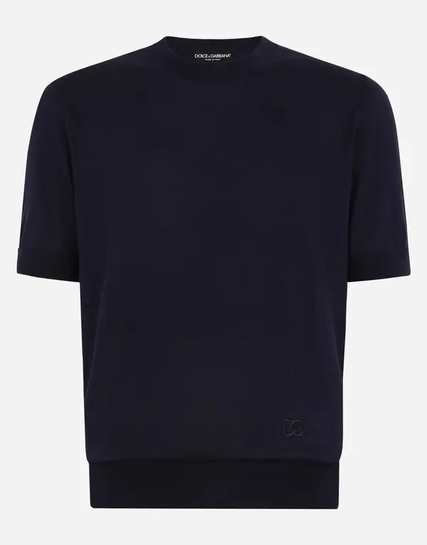 Dolce & Gabbana Pull Girocollo M/c Sweaters And Cardigans - Blue